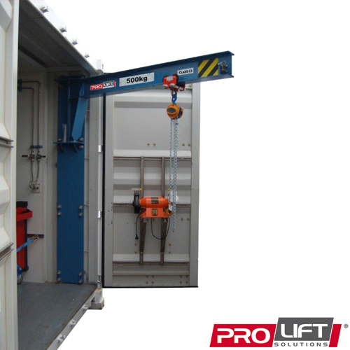 500kg x 2m Shipping Container Slewing Jib Crane - Prolift Solutions Pty Ltd