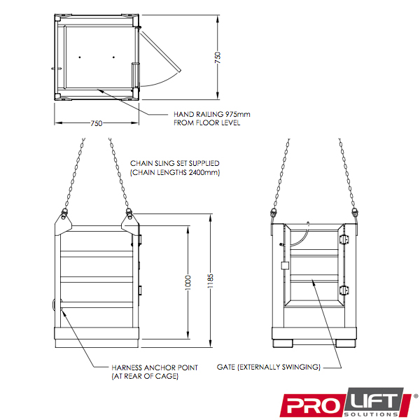 WP-C4 (1 Person Cage) - Prolift Solutions Pty Ltd